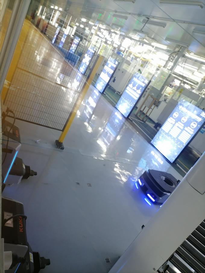 360 Rotating AGV Automated Guided Vehicle For Warehouse System QR Code Visual Navigation